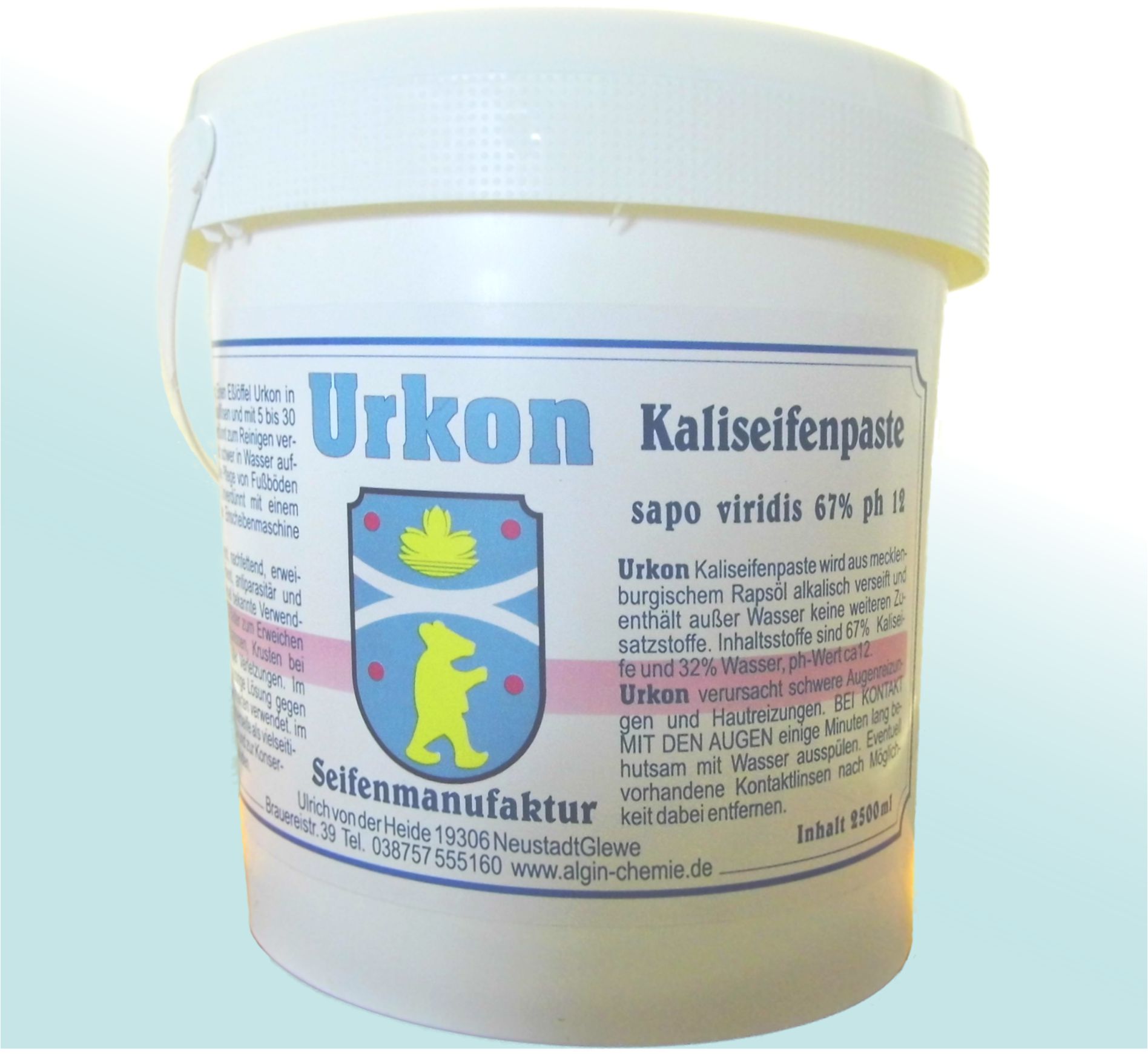 Urkon Kalischmierseife Paste 30% Kaliseife 1L - Chemikalien Online ...